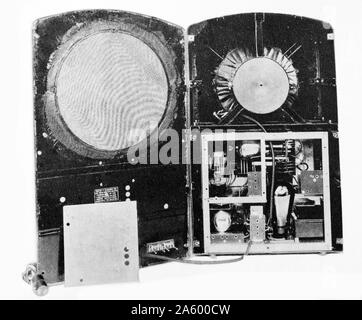 inside view of a Ferranti wireless radio unit, circa 1928 Stock Photo ...