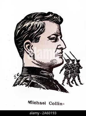 MICHAEL COLLINS (1890-1922) Irish revolutionary leader lying in state ...