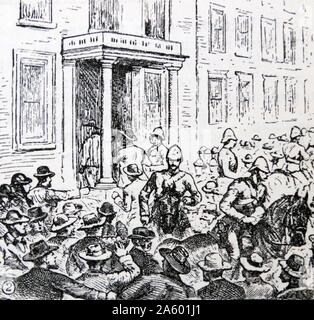 Australian labour crisis of 1890, during the great shipping strike in ...