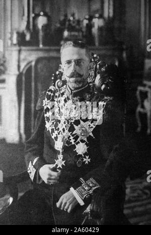 Photographic print of King Gustaf V of Sweden (1858-1950) and Hjalmar ...