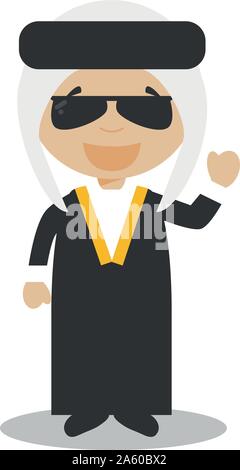 Persian cartoon character. Vector Illustration. Kids History Collection ...