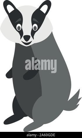 Cute Badger cartoon vector illustration Stock Vector Image & Art - Alamy