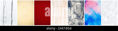 collage of different textural backgrounds Stock Photo - Alamy