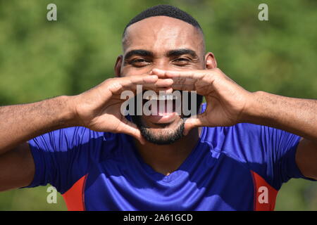 Male athlete yelling Stock Photo - Alamy