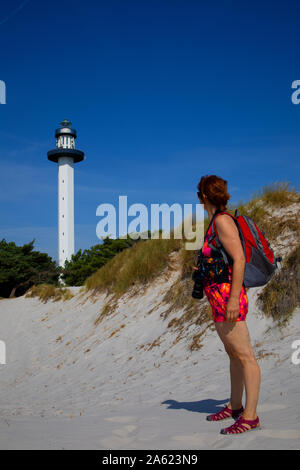 Lighthouse, Dueodde, Bornholm, Denmark Stock Photo - Alamy