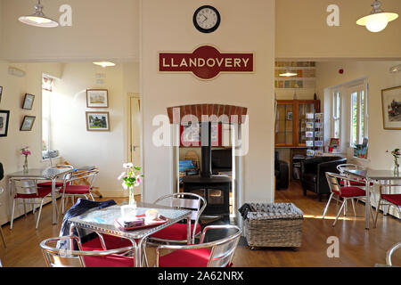 Llandovery Train Station cafe Carmarthenshire Wales UK KATHY DEWITT ...