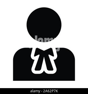 Advocacy icon vector male user person profile avatar symbol for law and ...
