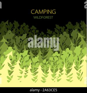 flat forest background Stock Vector Image & Art - Alamy