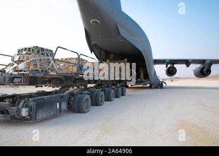 The Tunner 60K aircraft cargo loader is one of the main working Stock ...