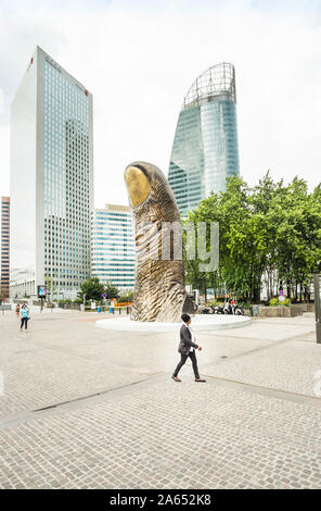 The Egee Tower (Tour Égée) in La Defense, head office of Elior, Paris, France Stock Photo - Alamy