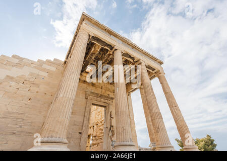 Spectacular sights of the ruins in ancient Greek Acropolis, old temple ...