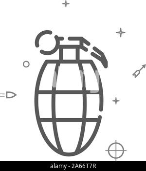 Bomb and hand icon. Editable vector Stock Vector Image & Art - Alamy