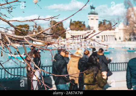 The Retiro Park in autumn, Madrid Stock Photo - Alamy
