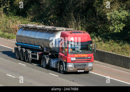 Suttons articulated Haulage delivery trucks, BOC gases lorry trailer ...