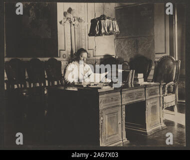 William H. Taft, seated in a wicker chair, while Heading up the 2nd ...