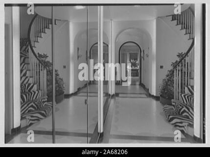 William S. Paley, residence at 29 Beekman Pl., New York City. Hall ...
