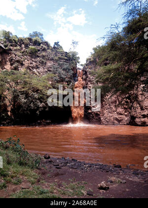 Makalia Falls waterfall Lake Nakuru National Park Kenya East Africa ...