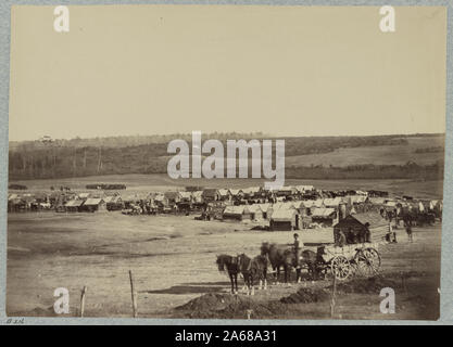 The winter quarters of a Cavalry Regiment in the Army of the Potomac ...