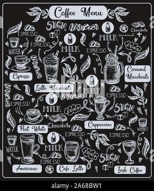 Chef with food americano cafe in a cartoon bottle Stock Vector Image ...