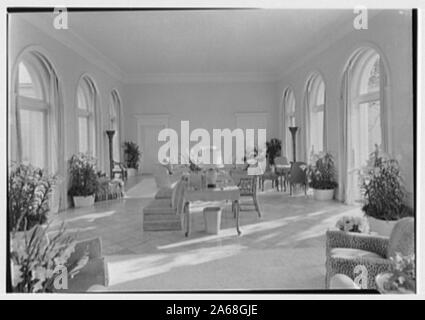 Wolcott Blair, residence on Ocean Blvd., Palm Beach, Florida. Loggia ...