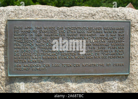 Memorial for 7000 victims of the bombarding of their evacuation ships ...