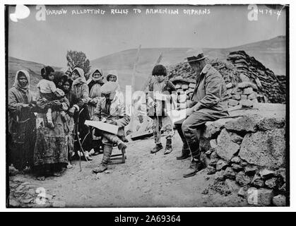 Yarrow allotting relief to Armenian orphans, between c1915 and c1920 ...