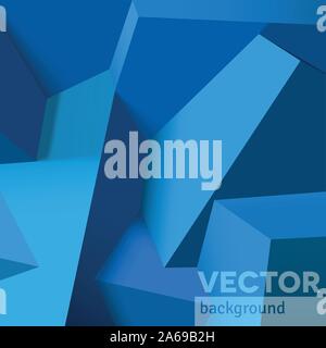 Abstract background with overlapping blue cubes Stock Vector Image & Art - Alamy
