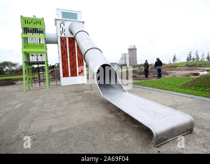 playground on the site of the former coal mine Nachtigall, Germany ...