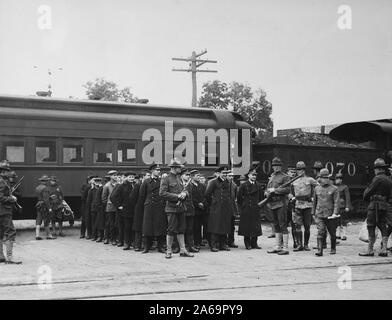 Officers and crew of the German submarine U.58, captured by the U.S.S ...