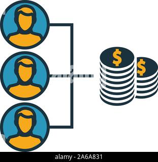 Contribution creative icon. Simple element illustration. Contribution ...