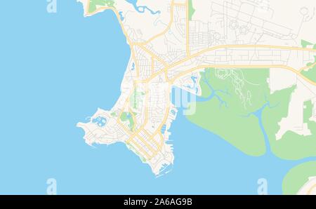 Urban vector city map of Darwin, Australia Stock Vector Image & Art - Alamy