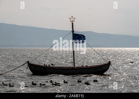 Lake Volvi, near Olympiada, Chalkidiki, Greece Stock Photo - Alamy