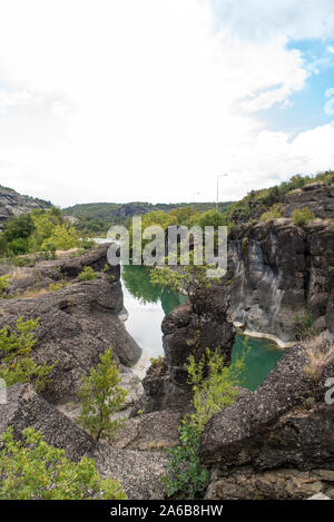 Aliakmonas river at the boarders of Thesallia and Makedonia in Greece ...