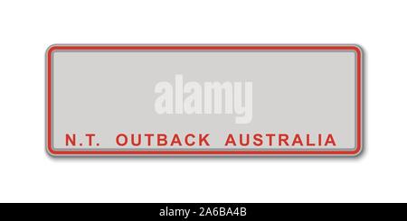 Northern Territory car license plate pattern, letters, numbers and ...