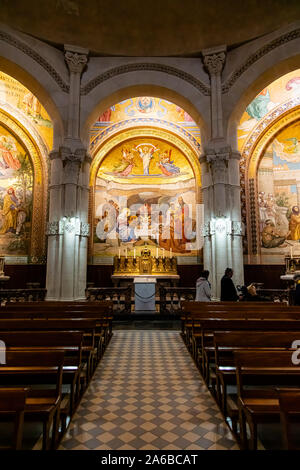 LOURDES - JUNE 15, 2019: Chapel of Reconciliation Stock Photo - Alamy