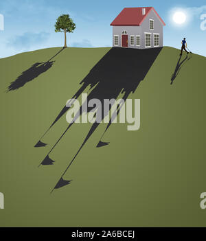 A home casts the shadow of a castle. A man’s home is his castle is the ...