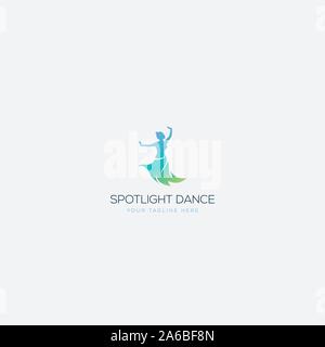 spotlight dance abstract people dance logo designs Stock Vector Image ...