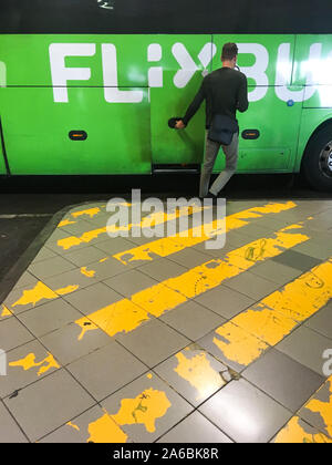 Flixbus at Perrache Bus Terminal Station, Lyon, France Stock Photo - Alamy
