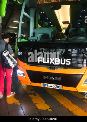 Flixbus at Perrache Bus Terminal Station, Lyon, France Stock Photo - Alamy