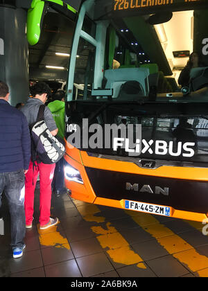 Flixbus at Perrache Bus Terminal Station, Lyon, France Stock Photo - Alamy