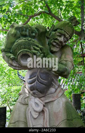 Stone demon statues carvings in Ghost City of Fengdu China Stock Photo ...
