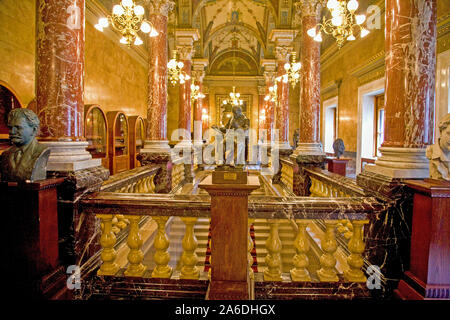 Budapest Opera House interior staircase and foyer, Hungary Stock Photo ...
