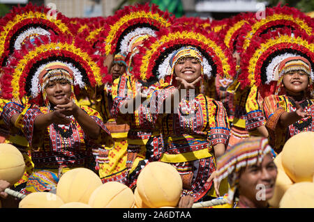 Camiguin Island,Mindanao,Philippines 26th October 2019.Dancers perform ...