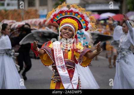 Camiguin Island,Mindanao,Philippines 26th October 2019.Dancers perform ...
