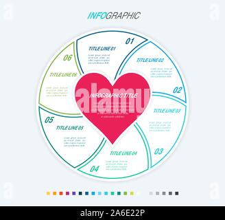 Love concept infographic template, wedding celebration vector icon set ...