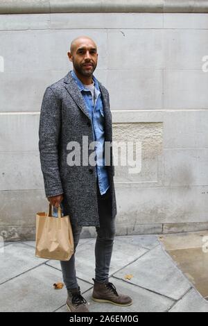 ITV weatherman Alex Beresford pictured in the City of Westminster on ...