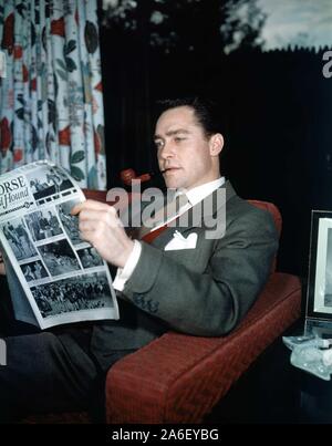RICHARD TODD 1956 Colour Portrait publicity for D-DAY THE SIXTH OF JUNE ...