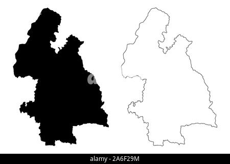 Tipperary County Council (Republic of Ireland, Counties of Ireland) map ...