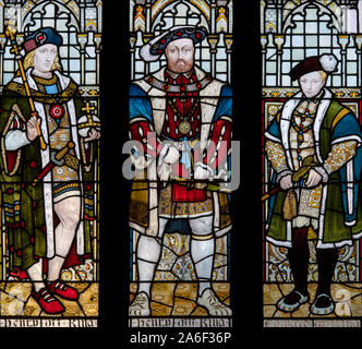 The 16th century Flodden Window in St. Leonard's Church, Middleton ...