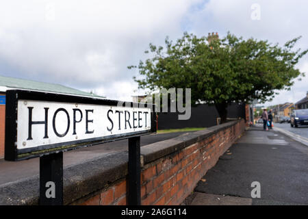 Hope Street, Stoke on Trent the drug deprived road near the city centre ...